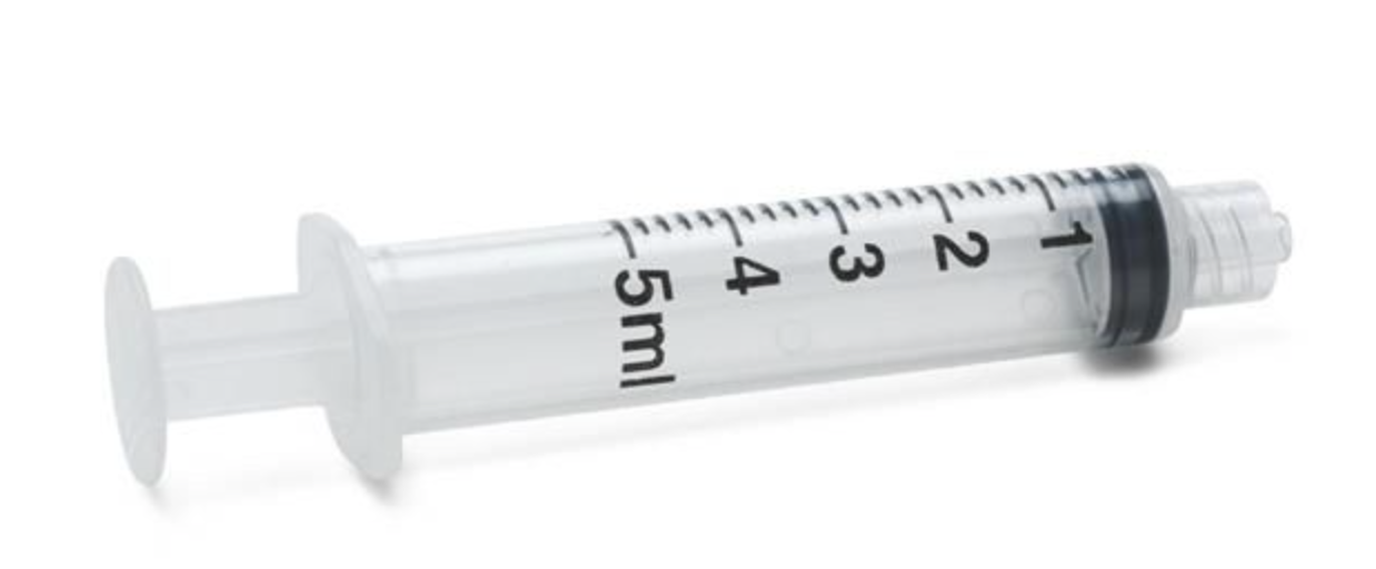 Injection syringe 5ml with twist lock